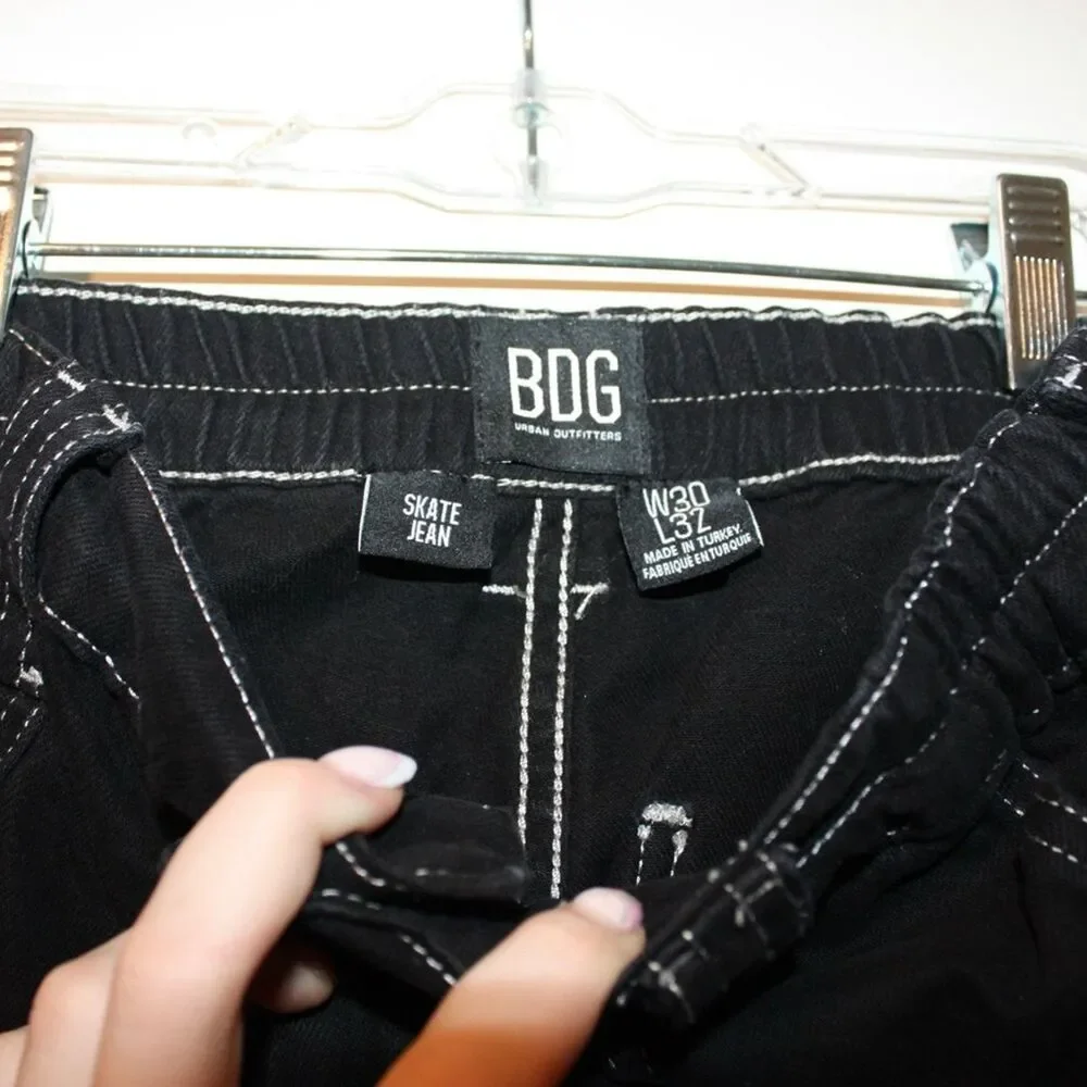 BDG | Pants & Jumpsuits | Bdg Black Cargo Pants Relaxed Fit Utility ...